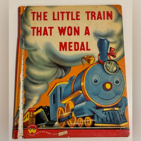 Wonder Books | Other | Vintage 947 The Little Train That Won A Medal By ...
